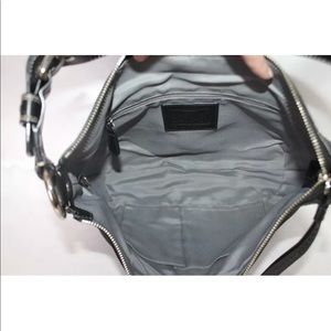 Coach | Bags | Coach Black Pleated Leather Shoulder Bag F373 | Poshmark